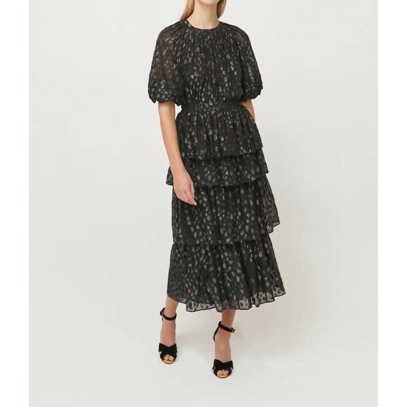 RHODE | Skirts | New Rhode Lulu Skirt In Black Metallic | Poshmark